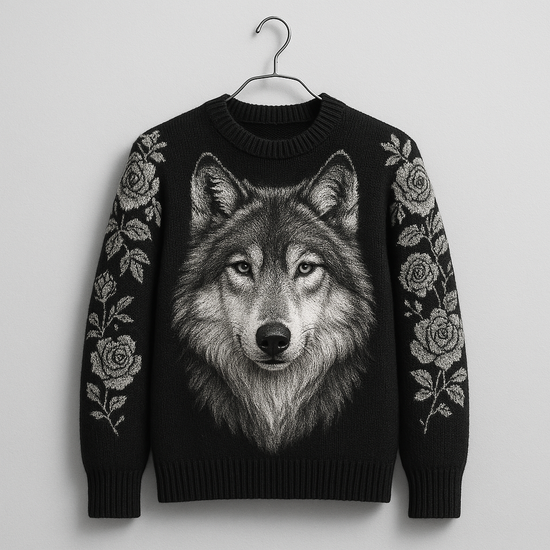 The Dreamweaver Wolf Knit Sweater – Wolf Mission